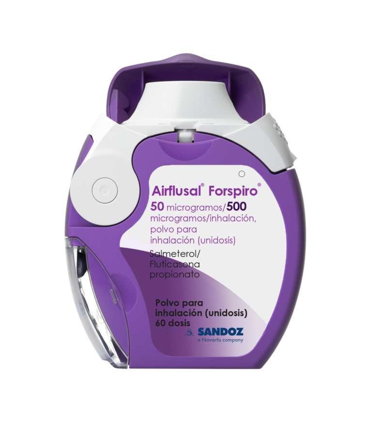 Dispositivo Airflusal Forspiro 50mcg-500mcg (frente) - Farmacosalud